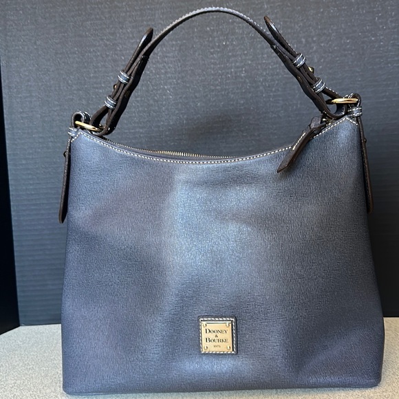 Dooney & Bourke | Bags | Dooney Bourke Gray Staffino Hobo | Poshmark